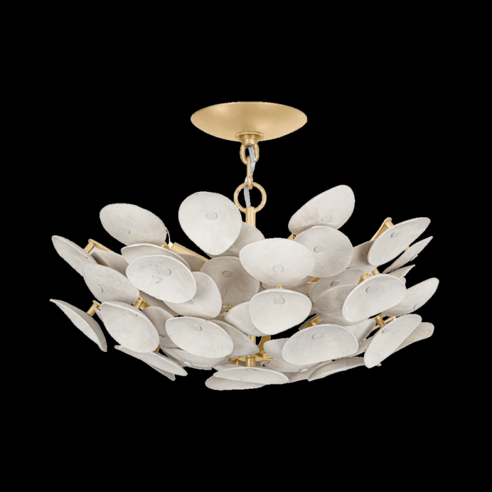 Corbett 3 Light Semi Flush Model: 356-21-VGL– Lighting Originals