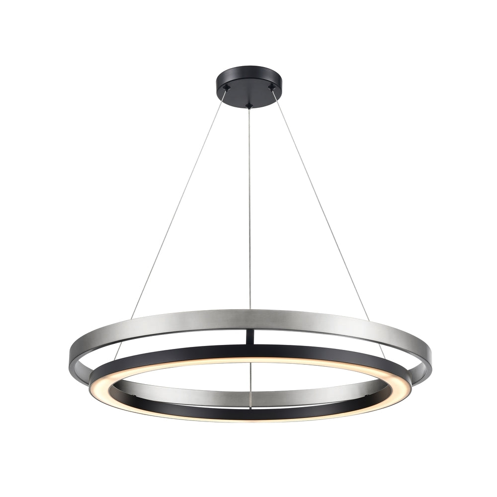DVI Lighting CYBELE Ø24 Inch LED CHANDELIER in Ebony and Ironwood on M ...