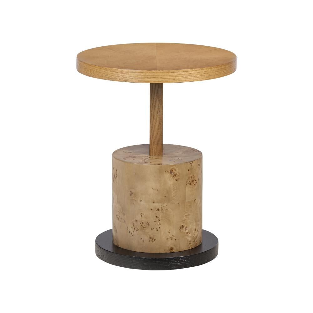 Varaluz Eros Side Table Black Oa Mappa Bur Popla Cherry in Black Oak/M ...