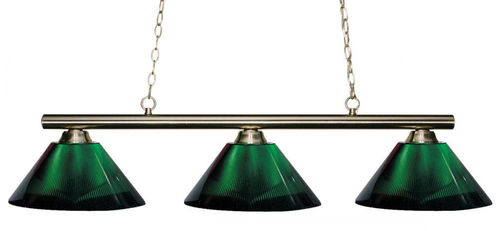 Z-Lite Sharp Shooter 3 Light Billiard in Brushed Nickel Finish Model ...