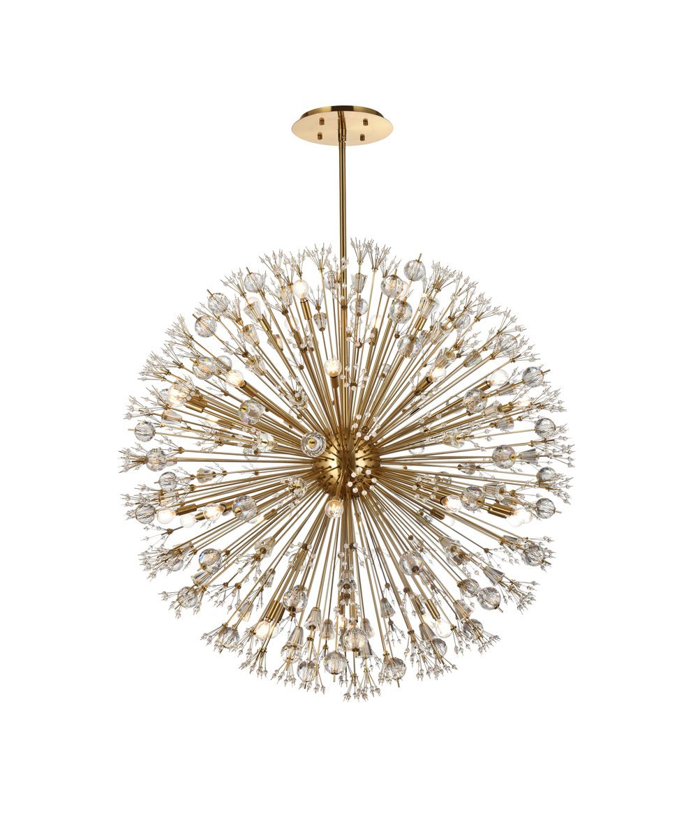 Elegant Lighting Vera 34 Light Pendant Model: 2500D50SG– Lighting Originals