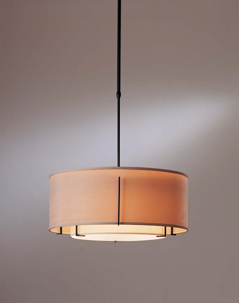 Hubbardton Forge Exos Small Double Shade Pendant Model: 139602-FLU-STN ...