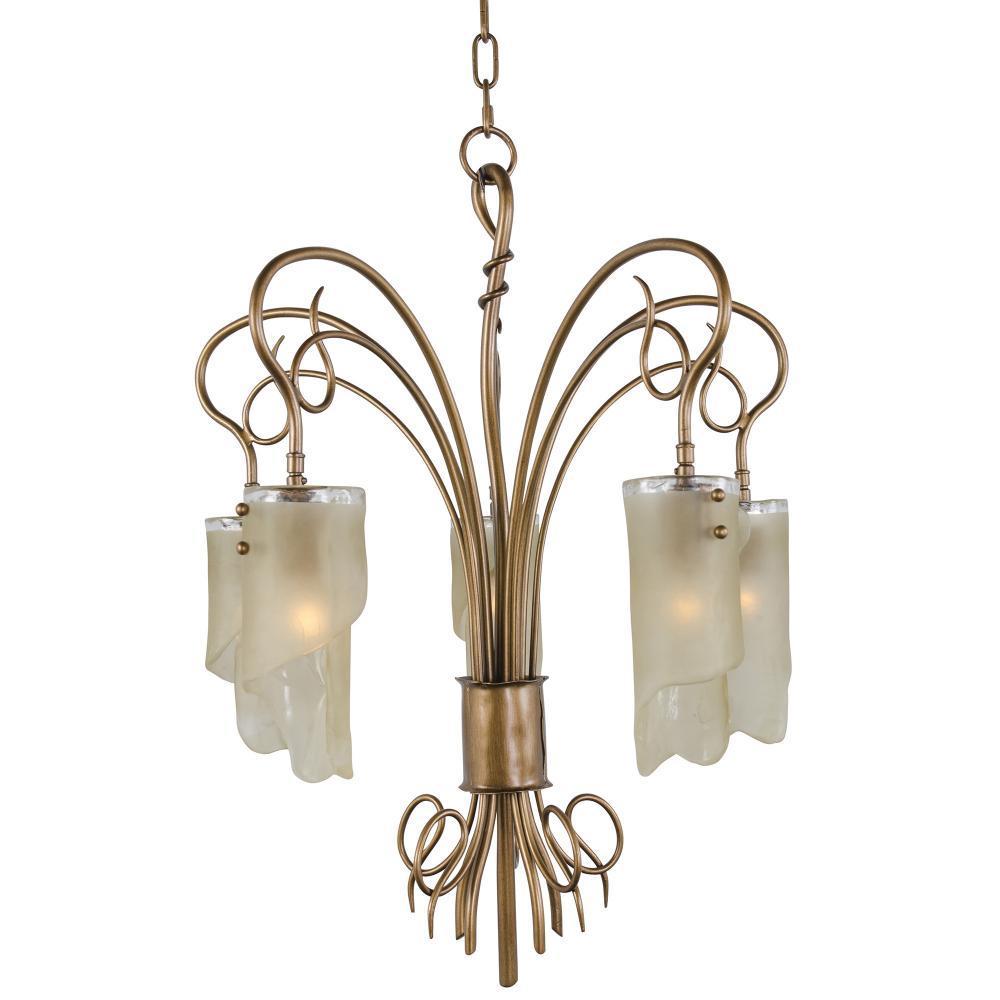 Varaluz Soho 5 Light Chandelier Hammered Ore Model: 126C05HO– Lighting ...