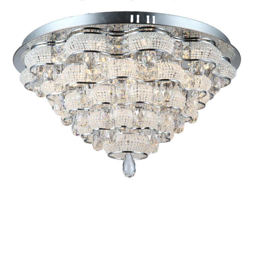 Zeev Lighting Imperial 1 Light Bowl Flush Mount Model: FM60024-LED-CH ...