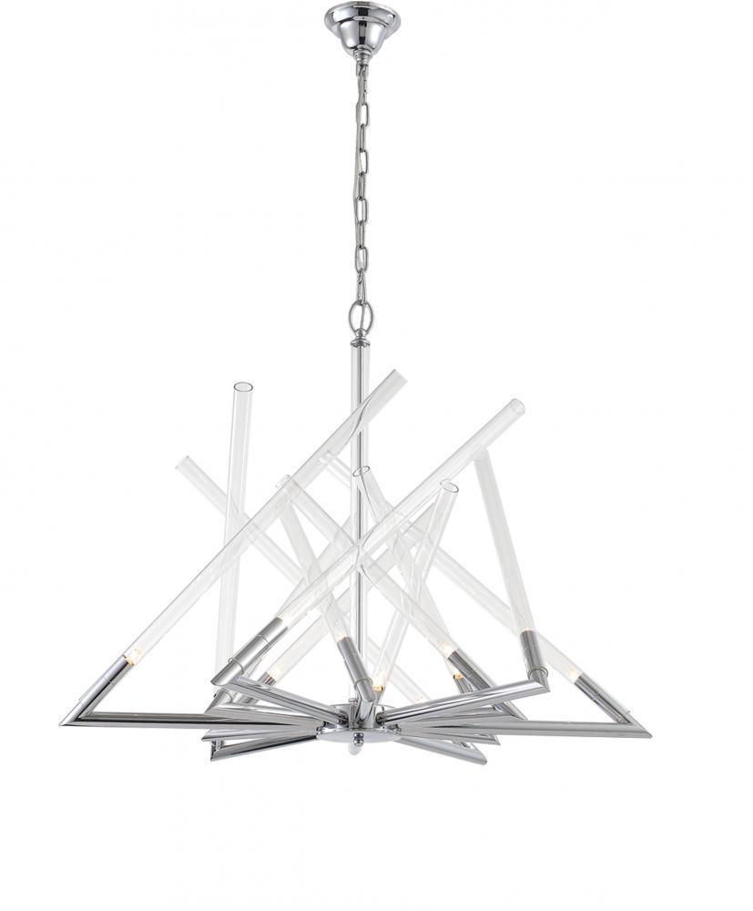 Zeev Lighting Matrix 12 Light Down Chandelier Model: CD10093/12/CH ...